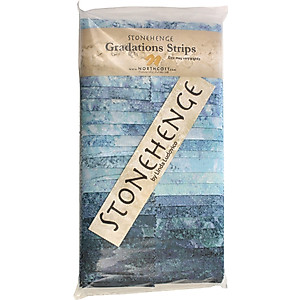 Stonehenge Gradations Mystic Midnight Stone Strips 40 2.5-inch Strips Jelly Roll Northcott
