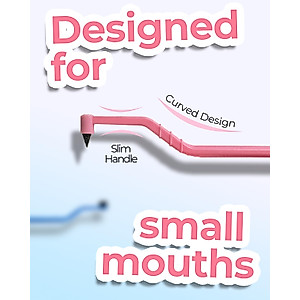 XUEPETT 2 Pcs Dual Sided Cat Toothbrush with Micro Brush Head, Anti-Slip Curved Handle, Cat Dental Care Supplies Eliminates Bad Breath and Reduces Plaque Tartar Formation