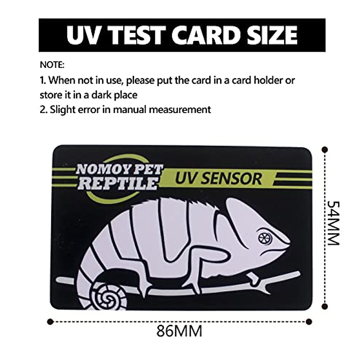 HEEPDD 5Pcs Quick Test UVB Sensor Cards, Reptile UV Tester Heating Lamp Photochromic UVB Card Indicator for UVA UVB Reptile Bulb Light Lamp