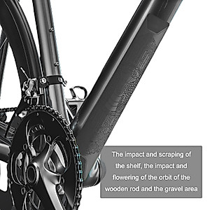 ALI2 Mountain Style Bike Downtube Frame Protector for Bike Road Bike,Black