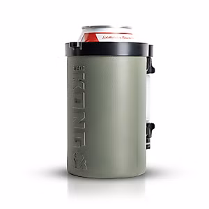 The Kong 2.0. A Portable Can or Bottle Cooler/Cup With A Detachable, Expandable, Hose To Funnel Your Drink. (Green)