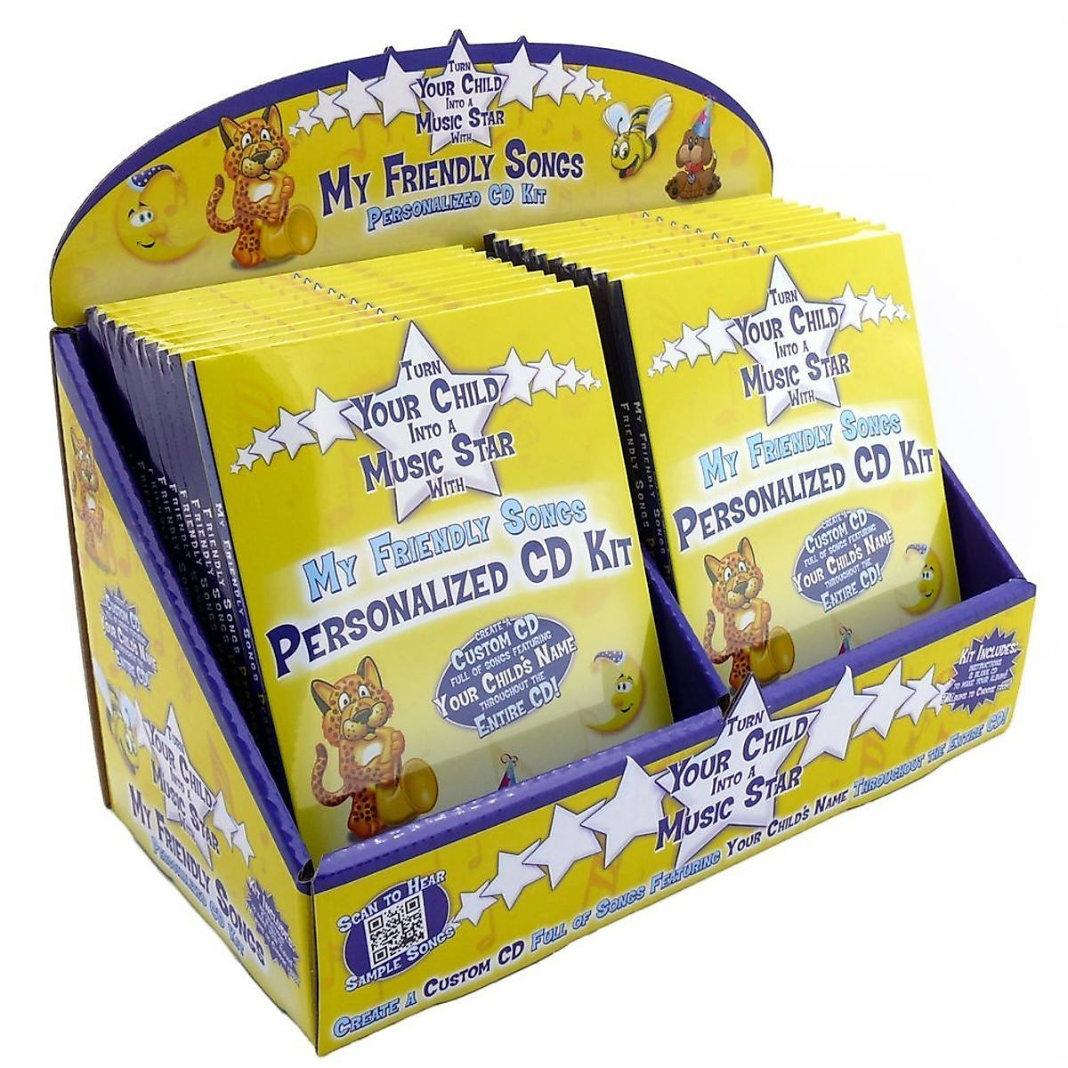 Friendly Songs Personalized Music Box CD Sings Your Child's Name