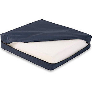 DMI Seat and Chair Cushion for Office Chairs, Wheelchairs, Scooters, Kitchen Chairs or Car Seats, FSA HSA Eligible, for Support and Height while Reducing Stress on Back, Tailbone or Sciatica