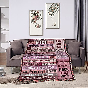 S SETEOSIR Niece Gifts from Auntie Throw Blanket to My Niece from Aunt Birthday Gifts Ultra-Soft Micro 50"x60"