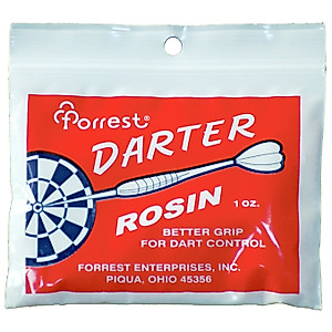 Forrest Darter Rosin Bag, 1 Ounce (Steel and Soft Tip Darts),White,37-0131