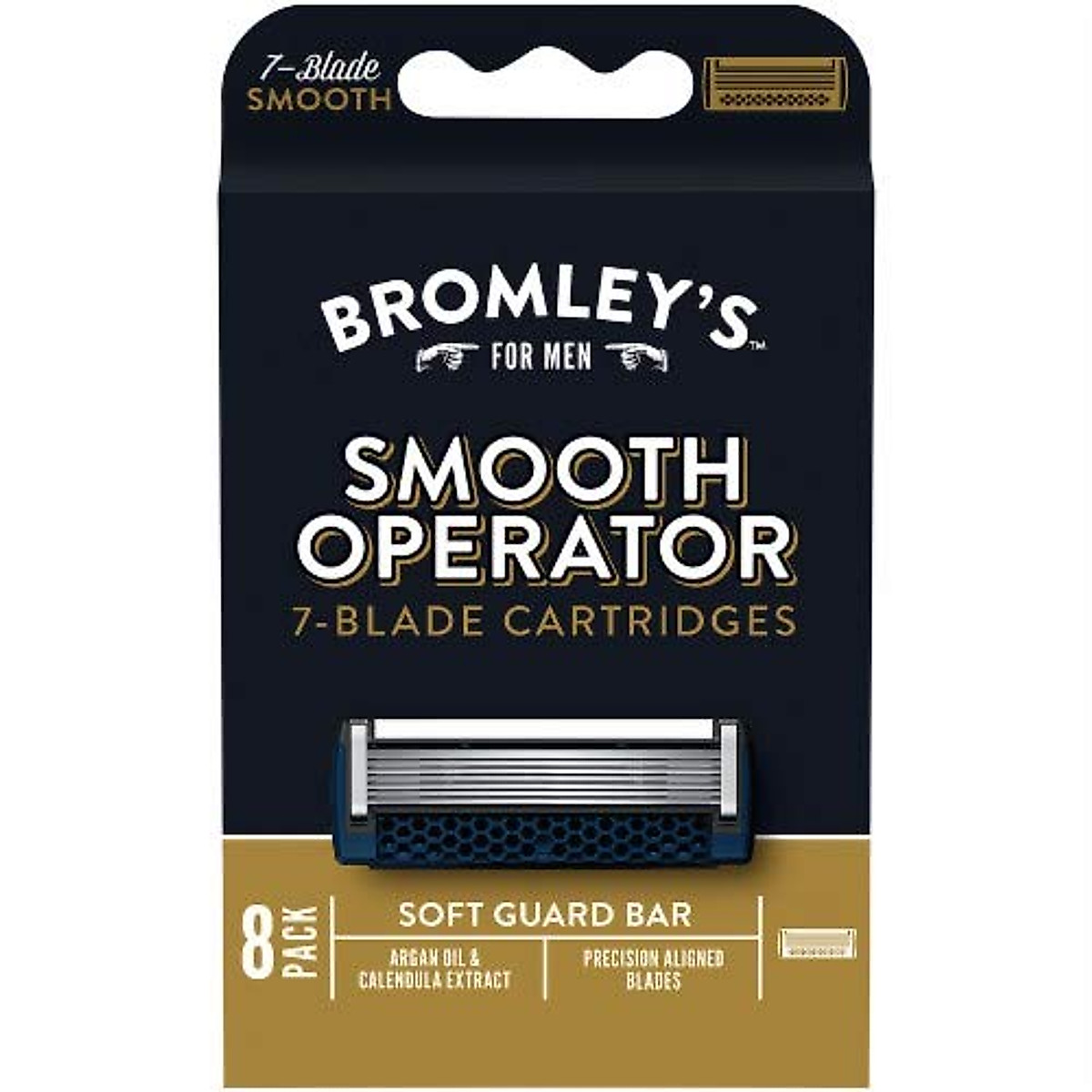 Bromley's Smooth Operator 7-Blade Razor Cartridges - 8 Cartridges