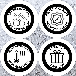 Wrenbury Mulled Wine Glasses Snowflake 7.7oz - Set of 4 Hot Toddy Mugs - Boroscilicate Double Walled Glasses - Insulated for Winter Christmas Drinks - Gluhwein Egg Nog Cups