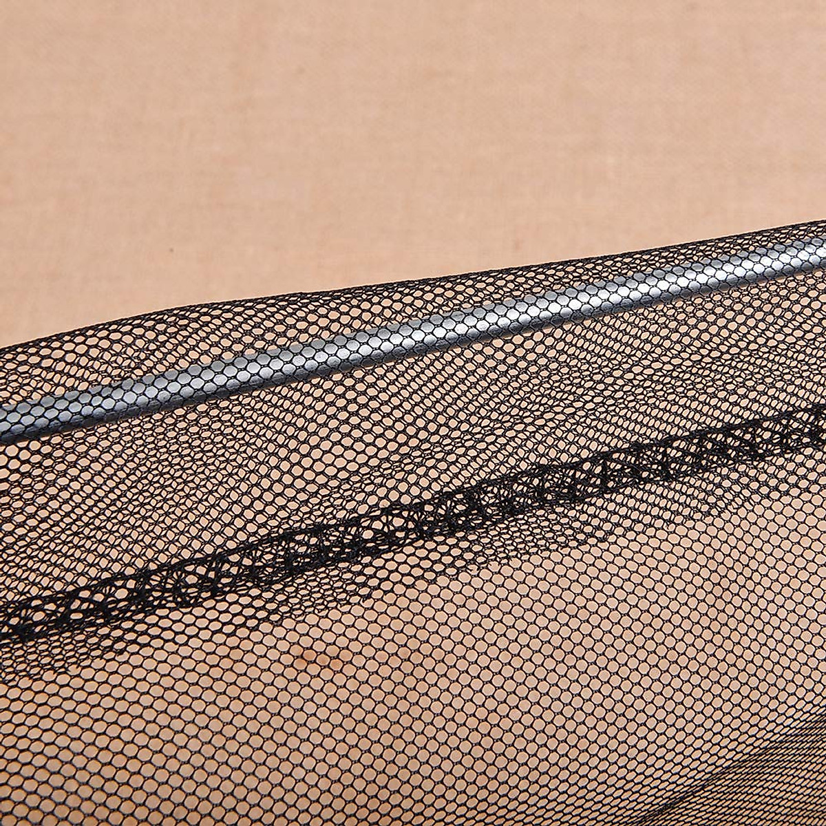 Conskyee Folding Fishing Landing Net, Portable Fishing Dip Net for Fly Fishing Trout Bass Catch, Aluminum Alloy Handle Durable Nylon Mesh