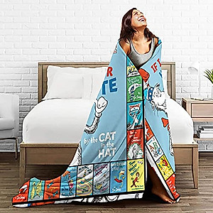 Flannel Blanket Super Soft Fuzzy Plush Fleece Microfiber for Bed/Couch