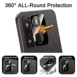 Coolpow 【3+3 PACK】 Designed for Oneplus Nord N20 SE Screen Protector plus One Nord N20 SE Screen Protector Tempered Glass Film, 9H Hardness, Ultra HD, Scratch Resistant, Easy Install, Case Friendly