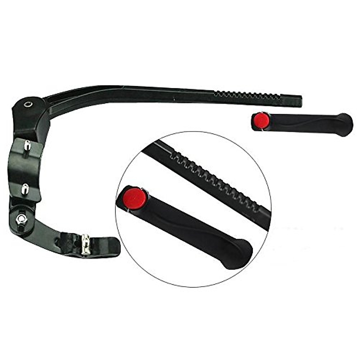 BlueSunshine Rear Mount Bicycle Kickstand Adjustable Aluminum Alloy Bike Stand fits 24"-28"