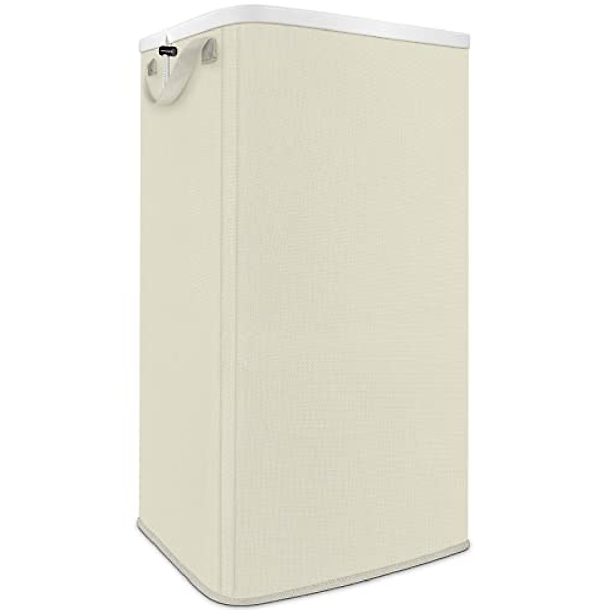 SNIGJAT Extra Large Laundry Hamper 100L, Tall Laundry Basket with Sturdy Handles, Dirty Clothes Basket for Bedroom, Large Basket, Sturdy Storage Basket for Clothes Toys Beige