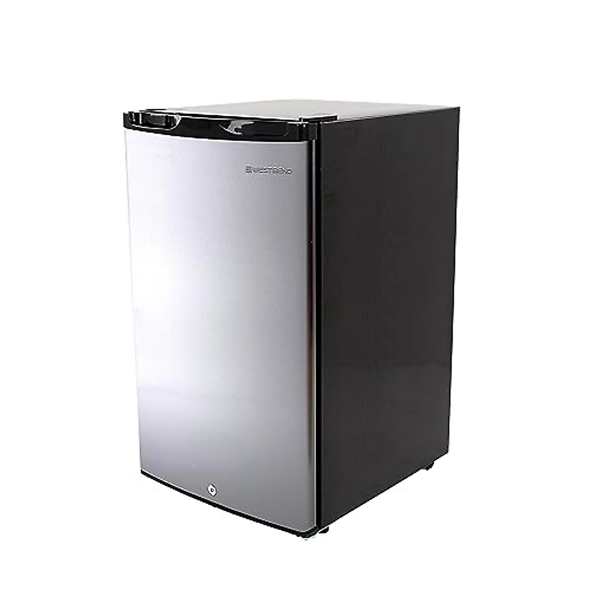 West Bend Mini Fridge Compact Refrigerator for Home Office or Dorm, Auto Defrost with Reversible Door, Energy Star Rated, 4.4-Cu.Ft., Metallic