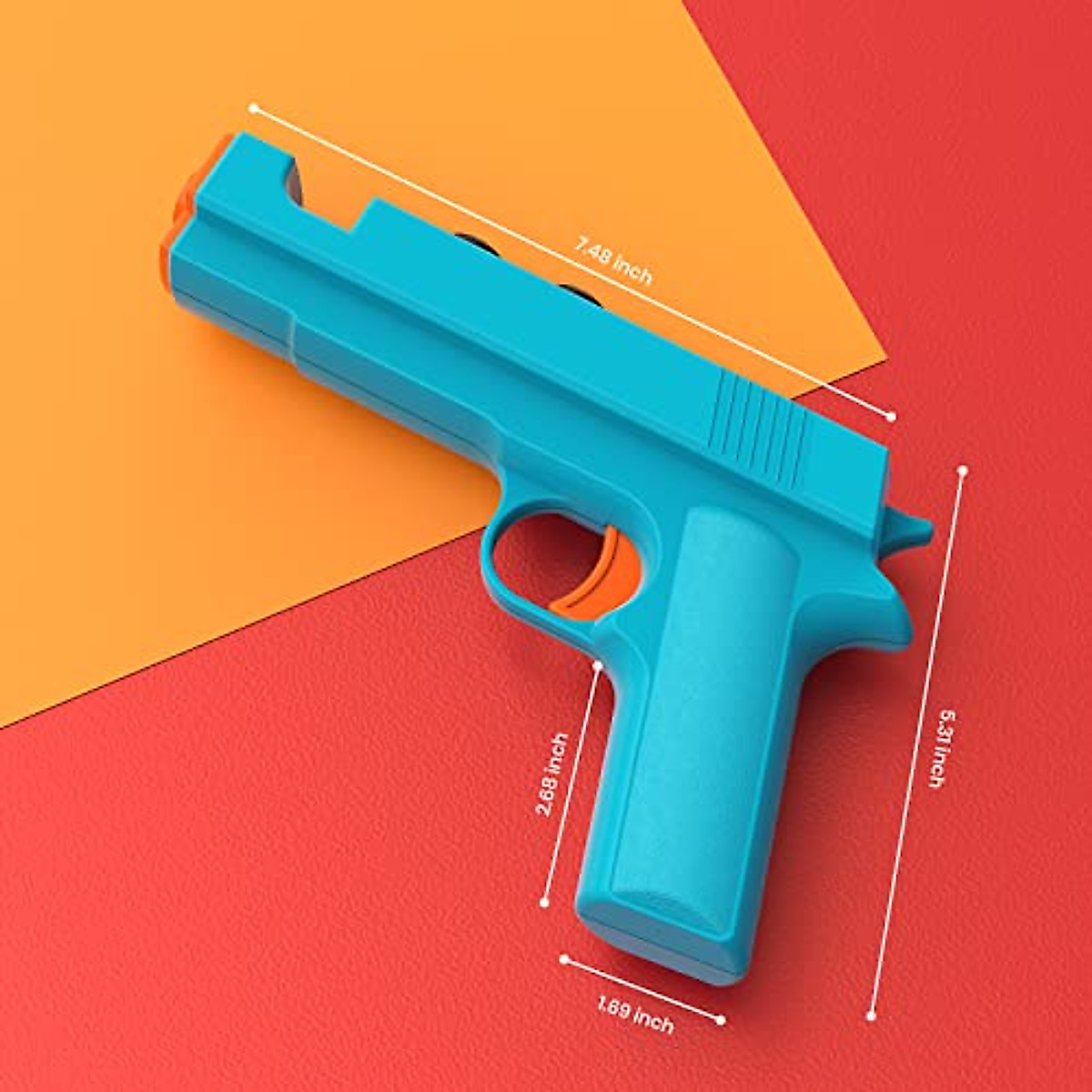 CODOGOY Shooting Game Gun Controller Compatible with Switch/Switch OLED Joy-Con, Hand Grip Motion Controller for Nintendo Switch Shooter Hunting Games (Blue + Red)