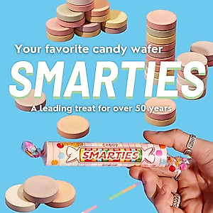 Smarties Double Lollies Individually Wrapped Gluten Free, Peanut ,Fat Free Grape, Strawberry, Orange, Lemon Flavors Perfect for Birthdays, Parties Made by US Candy Company Since 1949 - 9 oz Bag