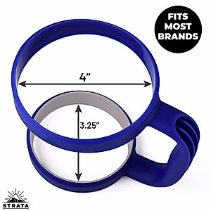 STRATA CUPS 30oz Tumbler Handle (ROYAL BLUE) Available For 30oz YETI Tumbler, OZARK TRAIL Tumbler, Rambler Tumbler - BPA FREE