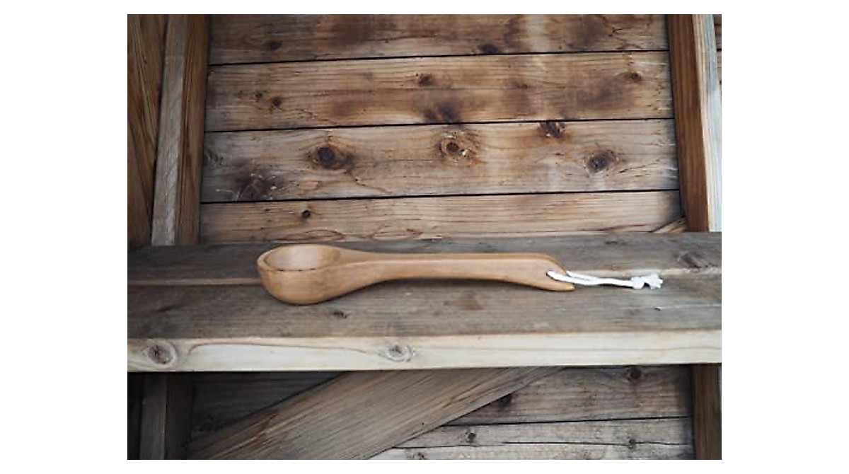 Premium HSE Curved Cedar Sauna Ladle - 100ml Scoop