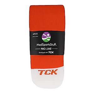MadSportsStuff Pro Line Over the Calf Baseball Socks (Orange, Small)