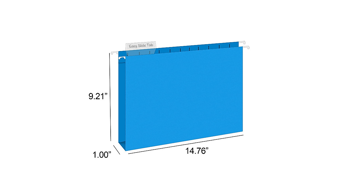 HERKKA Heavy Duty Legal Size Hanging File Folders, 30 Pack