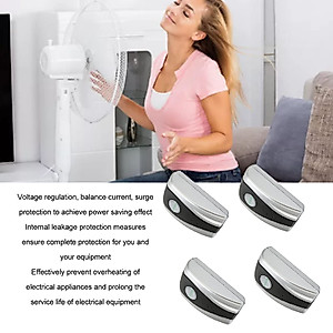 Power Save, Energy Saver 4PCS, 90‑250V 30KW Automatic Electricity Saving Box Household Office Market Device Electric Smart Energy Saver, House Voltage Stabilizer Energy Saving(US)