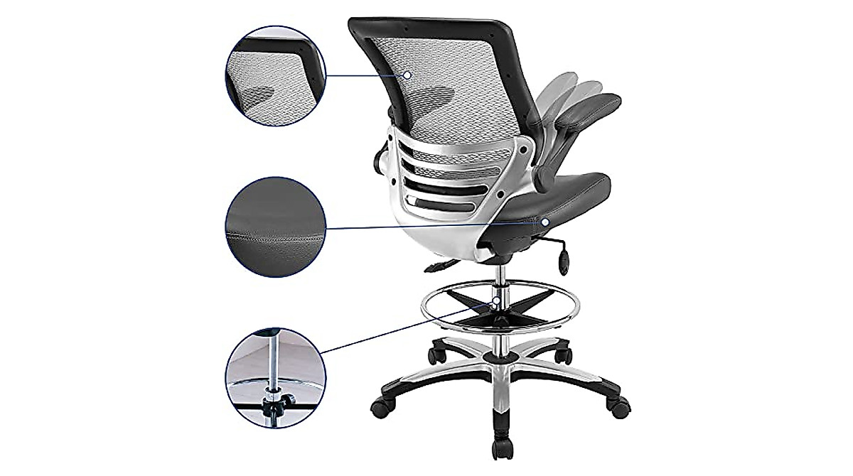 Modway EEI-211 Edge Drafting Chair - Comfort & Style