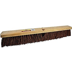 Janico Bristles Outdoor Surface Push Broom with Palmyra Bristles (36 Inch)