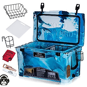 COLD BASTARD COOLERS 45QT Cold Bastard Rugged+ CAMO Ocean Best Premium Ice Chest Cooler Accessories Free S&H (CB45-CO)