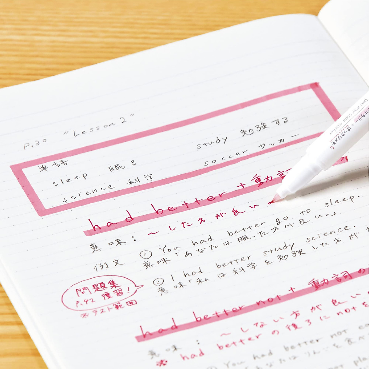 KOKUYO 2-Way Vivid Highlighter 5 Colors Set. Mark+ Dual Tips Markers, Quick Dry Chisel Fine Tip 5 Pack of Gold, Gray, Light Green, Navy, Red. Japan Import (PM-MT200-5S2)