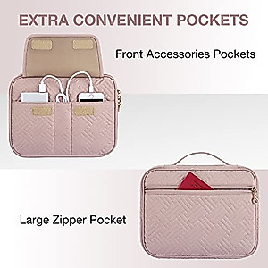 BAGSMART Electronic Organizer,Travel Cable Bag,Double Layer Tech Bag,Electronics Accessories Carry Bag for 9.7 inch iPad, Kindle, Power Adapter