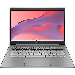 HP 2023 Newest Chromebook Laptop, 14 Inch Display, Intel Celeron N4120 Processor, 4GB RAM, 64GB eMMC, Intel UHD Graphics 600, WiFi, Bluetooth, Chrome OS, Modern Gray, Bundle with JAWFOAL