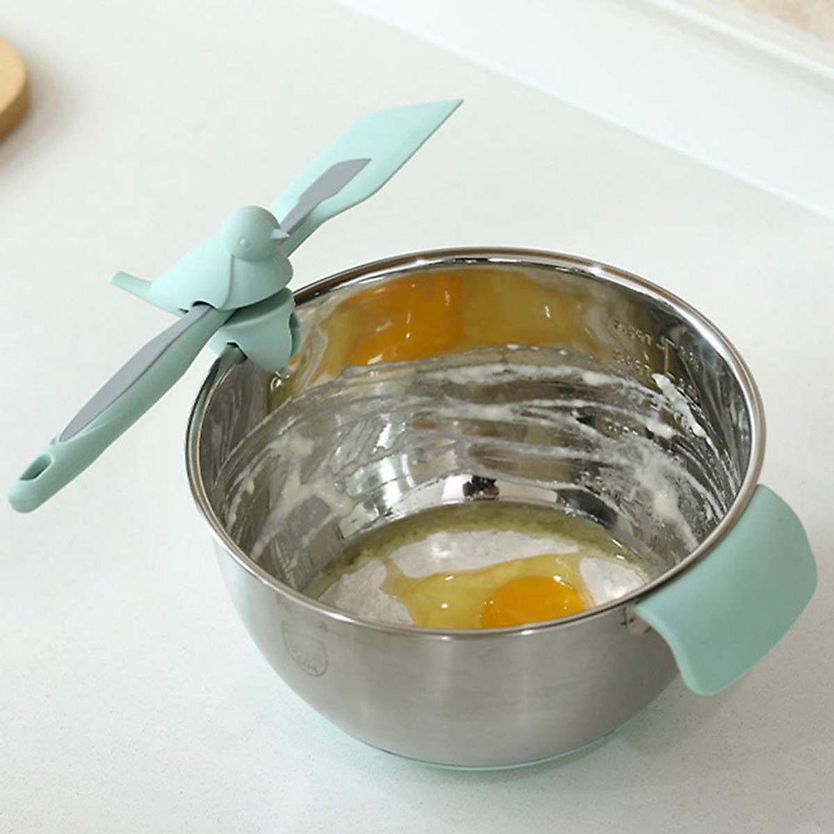 DOITOOL 2pcs Silicone Lid Lifters Spill Proof Lid Lifters Cute Animal Shape Pot and Pan Lid Holder for Soup Pot Kitchen Gadget Tools Cooking Helper (Bird Random Color)