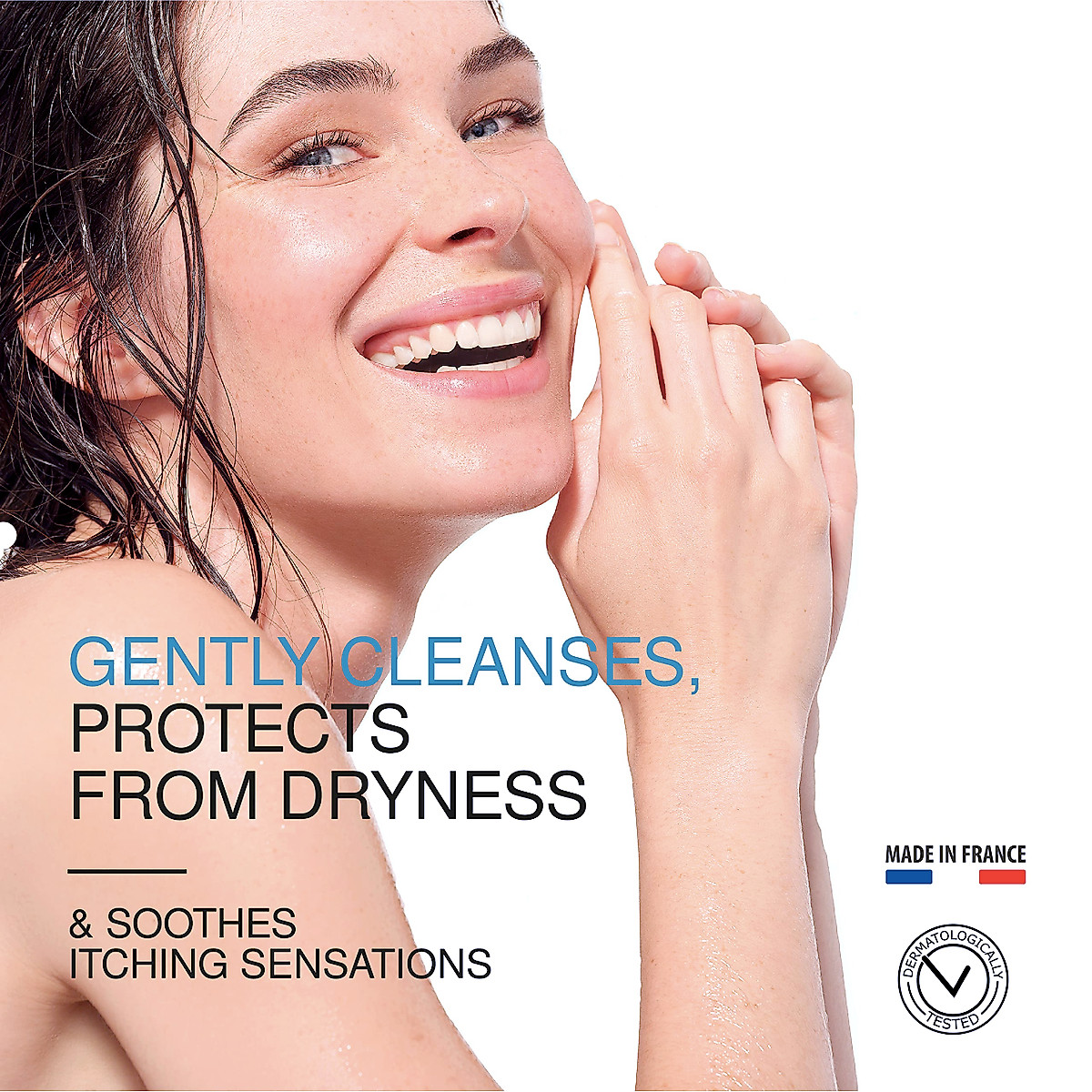 Uriage Xemose Cleansing Soothing Oil | Face & Body Daily Cleanser that Brings Instant & Long-Lasting Comfort to Very Dry Skin. With Glycerin & Ceramides | Soap-free, Fragrance-Free, 17 FlOz