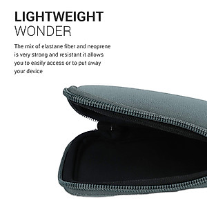 kwmobile Carrying Case Compatible with Nintendo 3DS XL - Neoprene Console Pouch with Zipper - Grey