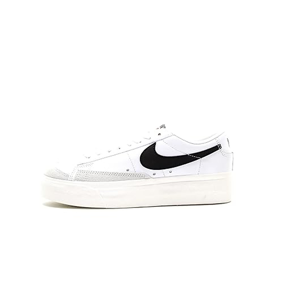 Nike Womens WMNS Blazer Low Platform DJ0292 101 - Size 9W White/Black