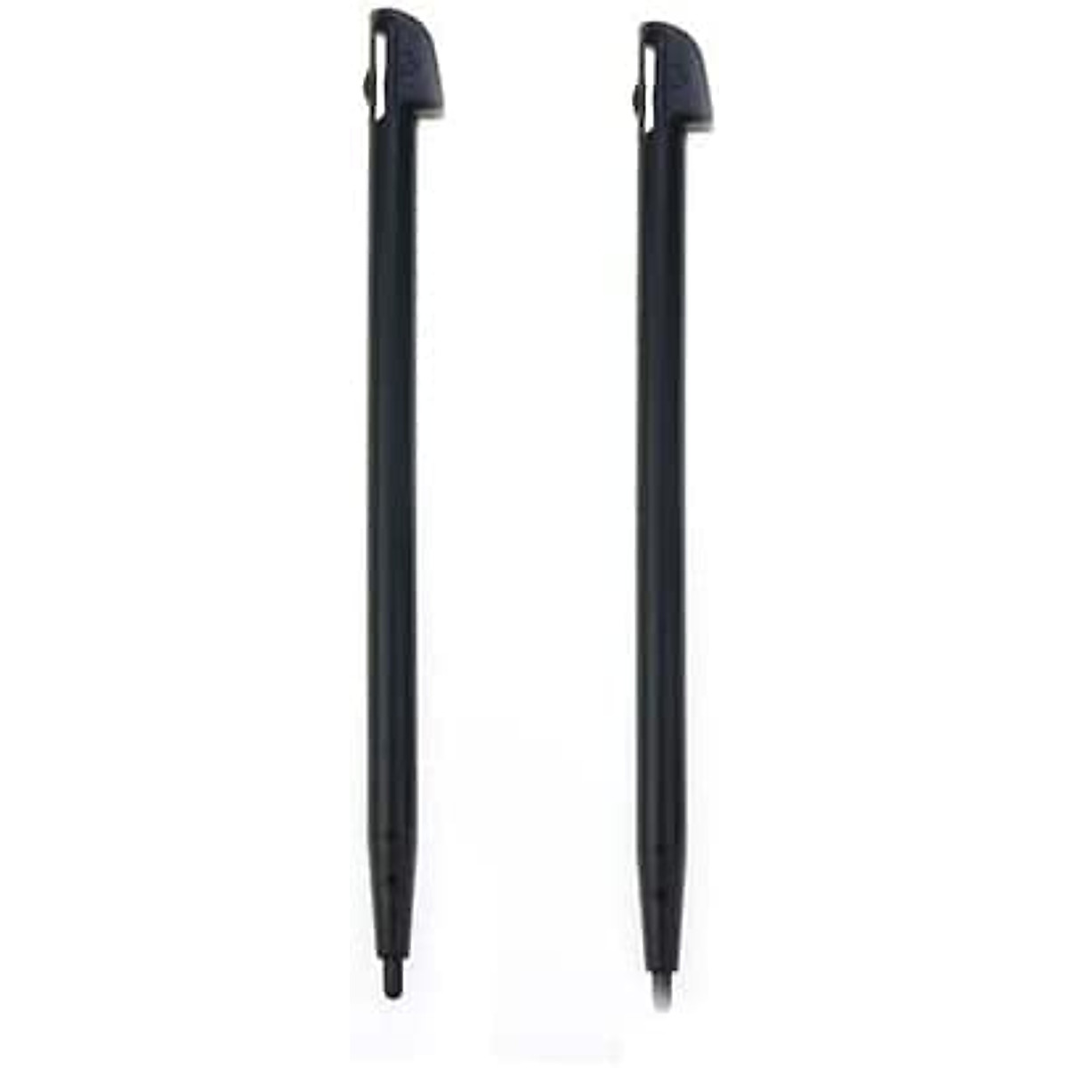 2PCS Plastic Touch Screen Stylus Pen Kit for Wii U WIIU Gamepad Console (Black)
