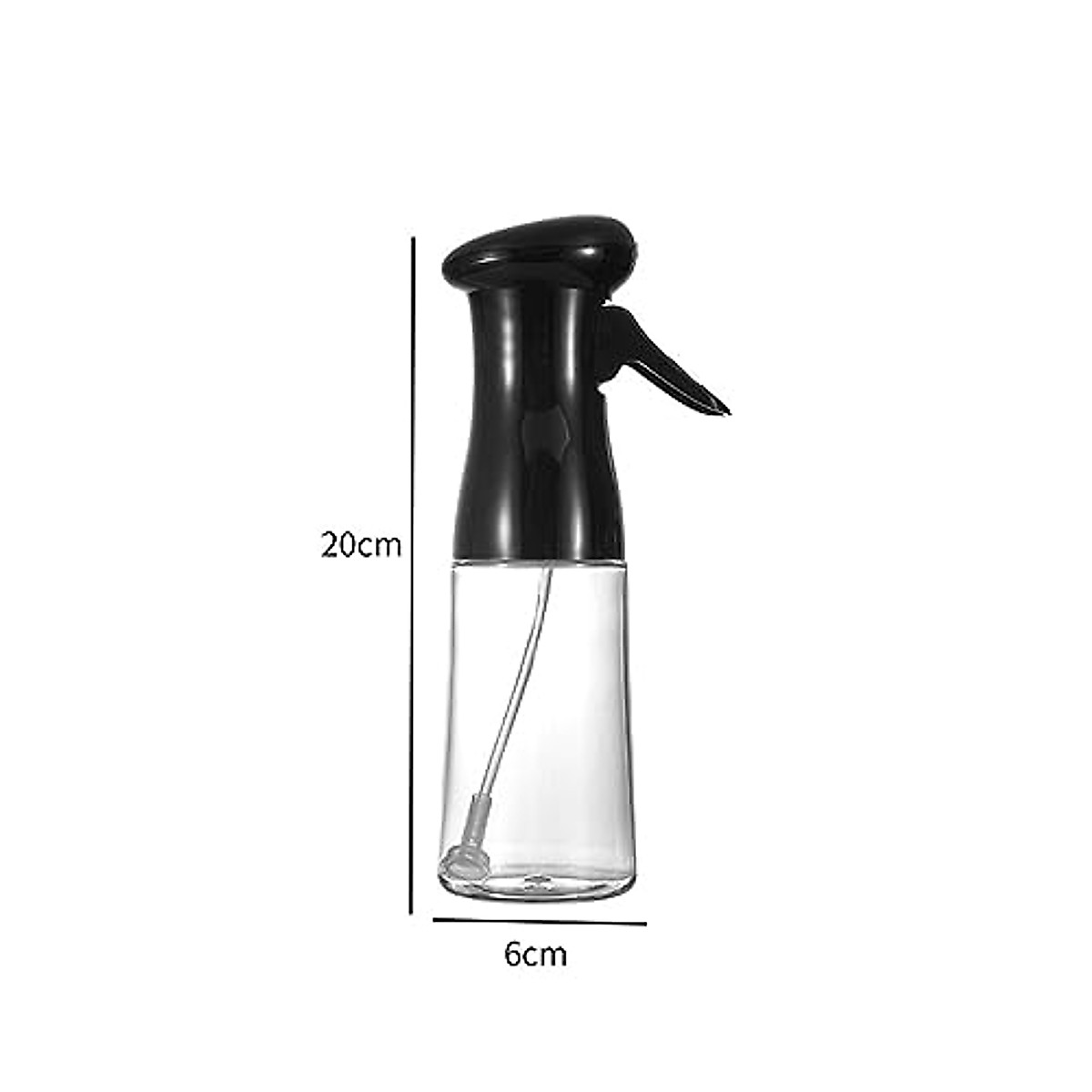 DAVBIR Cooking oil bottle glass oil dispenser barbecue cooking oil olive oil oil controlling bottle kitchen plastic pneumatic fuel injector spray bottle fuel injector spray bottle
