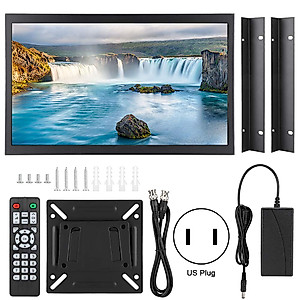 17.3 Inch Display Full HD Embedded Industrial Metal Monitor Normal Non-Touch Version, 1920x1080 Physical Resolution WLED Display 400CD/Mm2 Normal Screen (Does Not Support