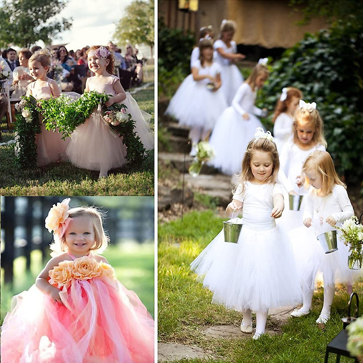 Tulle Rolls 6” by 100 Yards (300 feet) Tulle Roll Spool Fabric for DIY Tutu Skirts Wedding Baby Shower Crafts Decorations Party Supplies (White)