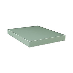 Greaton, 9-Inch Medium Firm Pocket Coil Water-Resistance Vinyl Mattress, Easy to Clean, Comfortable & Noise Free, Queen, Green