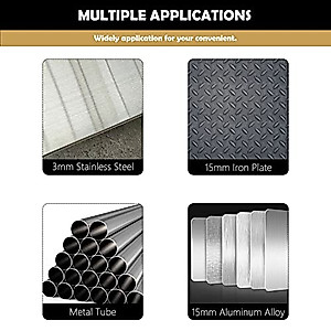 dashap 23PCS Carbide Hole Saw Kit,TCT Hole Saw Set for Metal,Tipped Tooth Cutting Hole Saw Within 5/8'' to 3-15/16'' Cutting Diameter