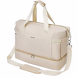 BOSTANTEN Weekender Bags for Women Travel Under Seat Carry On Bag Duffle Bag with Shoe Compartment Overnight Hospital Bags