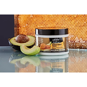 Sofn’free Leave-In Conditioner with Manuka Honey & Avocado Natural Hair Butter and Hair Moisturizer for Coily & Curly Hair - 11 Fl Oz (Pack of 1)