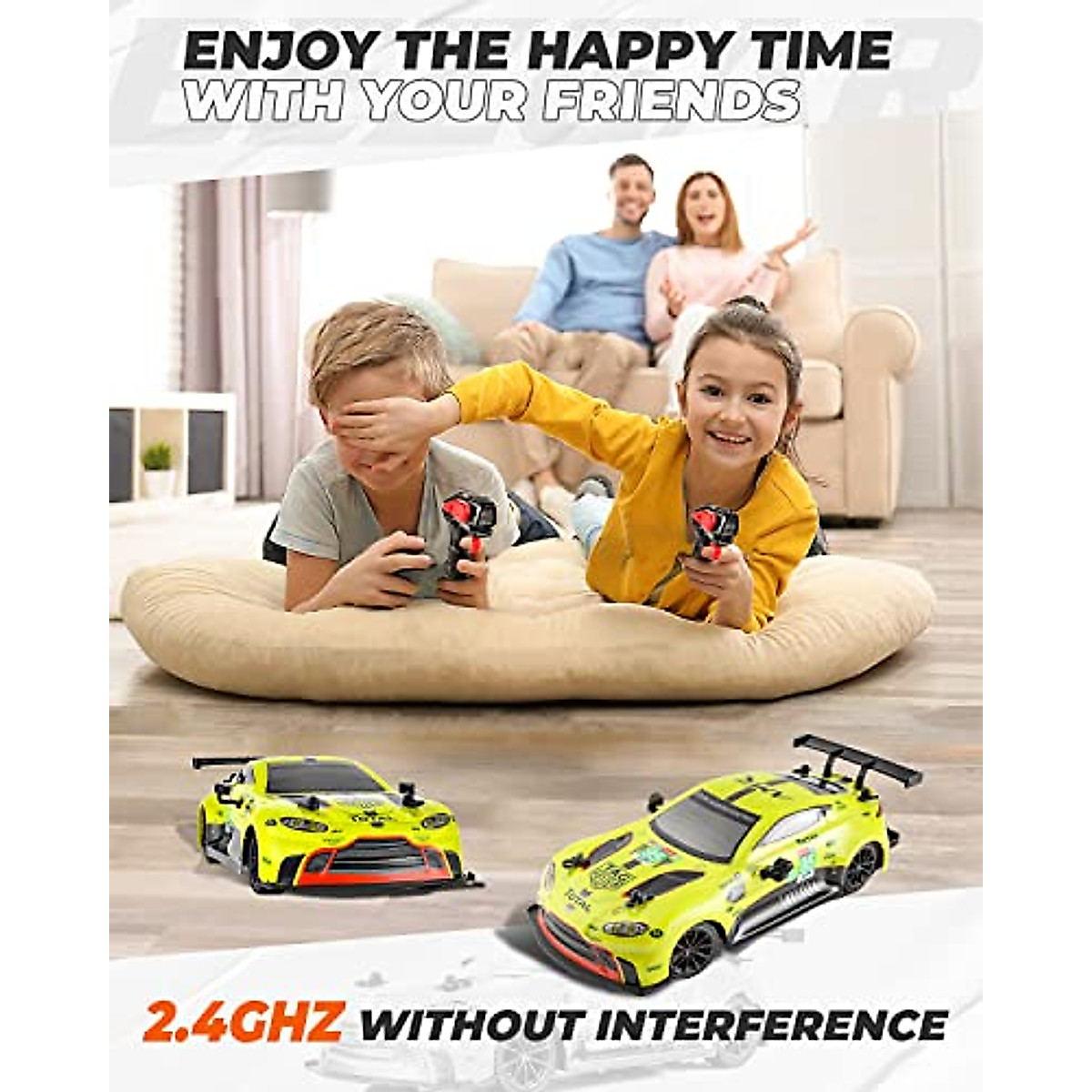 BEZGAR Remote Control Car-1:24 Scale Aston Martin Electric Sport Racing Toy Car Model Vehicle, 2.4Ghz Licensed RC Car Series for Girls and Boys Age 8 9 10 11 12 Years Holiday Ideal Gift