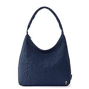 Sakroots Womens Eco-twill Atlas Hobo in REPREVE Eco Twill, Quilted Navy Spirit Desert, One Size US