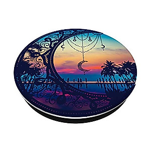 Astrology Pagan Wicca Witch Gift Dreamcatcher Crystals Moon PopSockets PopGrip: Swappable Grip for Phones & Tablets