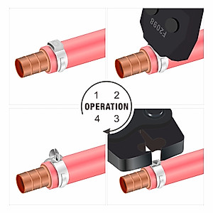 iCrimp ICP-PC01 PEX Cinch Clamp Removal Tool for Removing 3/8-in, 1/2-in, 3/4-in, 1-in ASTM F2098 Stainless Steel Pinch Clamps and up to 13mm Wide Ear Clamps, Hand Clamp Cutter