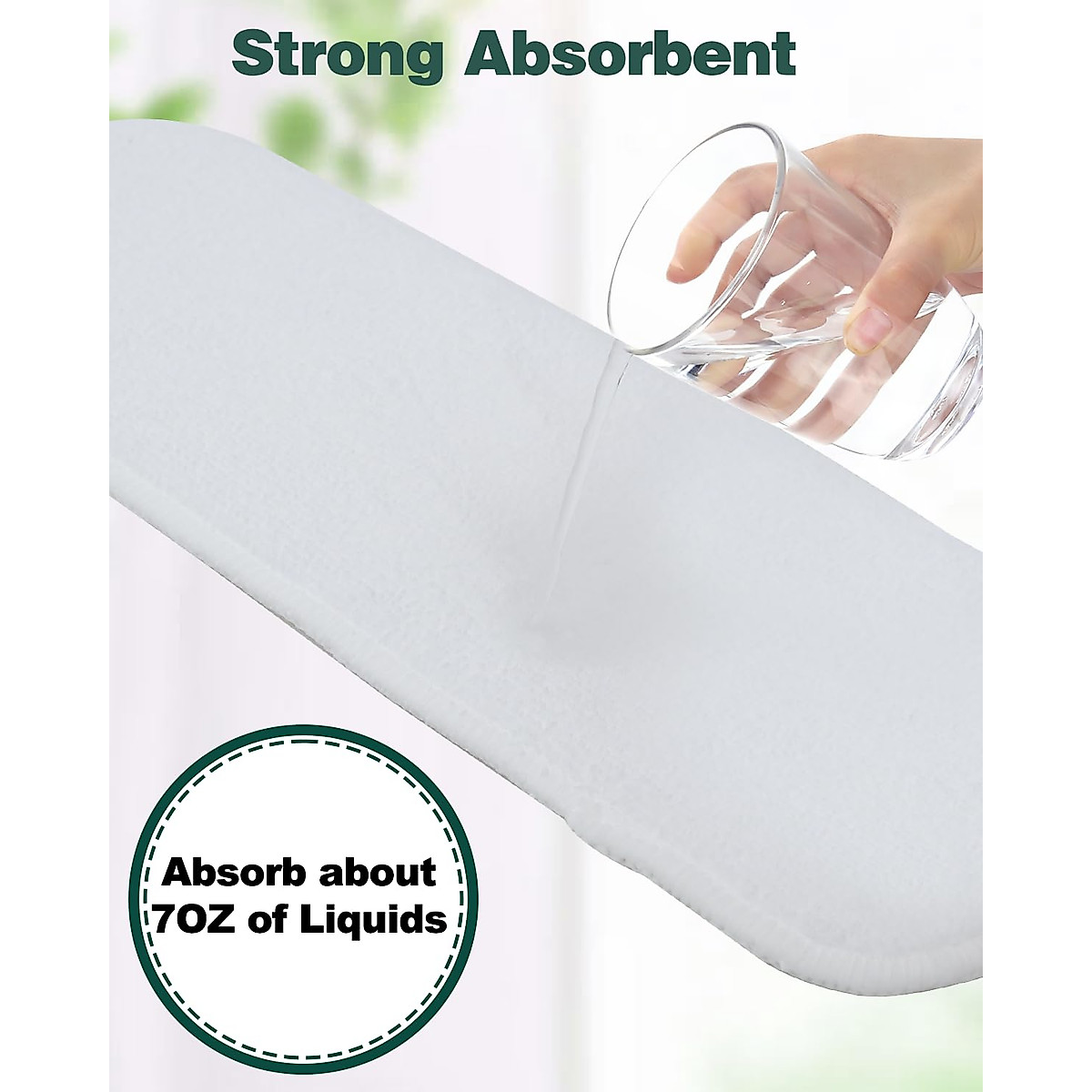 Babygoal Reusable Cloth Diaper Inserts Pack of 12, Absorbent & Breathable Liners, 3-Layer Microfiber Inserts for Cloth Diapers 12T