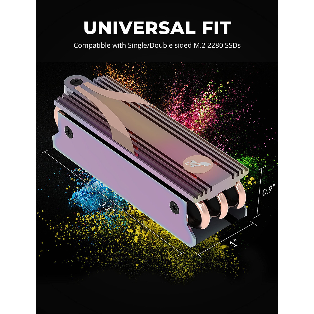 SABRENT M.2 2280 SSD Rocket Gaming Edition Heatsink (SB-GHSK)