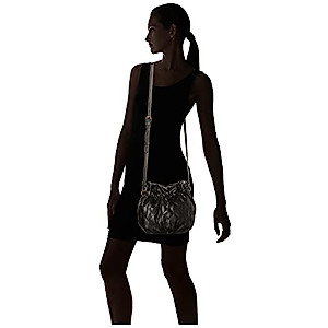 The Drop Women's Josie Drawstring Bucket Bag, Black, One Size