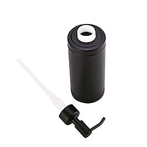 Black Soap Dispenser with Pump, Kmeino Stainless Steel Countertop Soap Dispenser Black Bottle 10 Oz, 300 ML Liquid Bottle for Kitchen Bathroom Hand Dish Lotion Dispenser